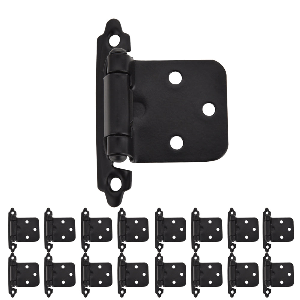 JQK 1/2 Inch Overlay Cabinet Door Hinges, Flush Cabinet Hinges, 20 Pac ...